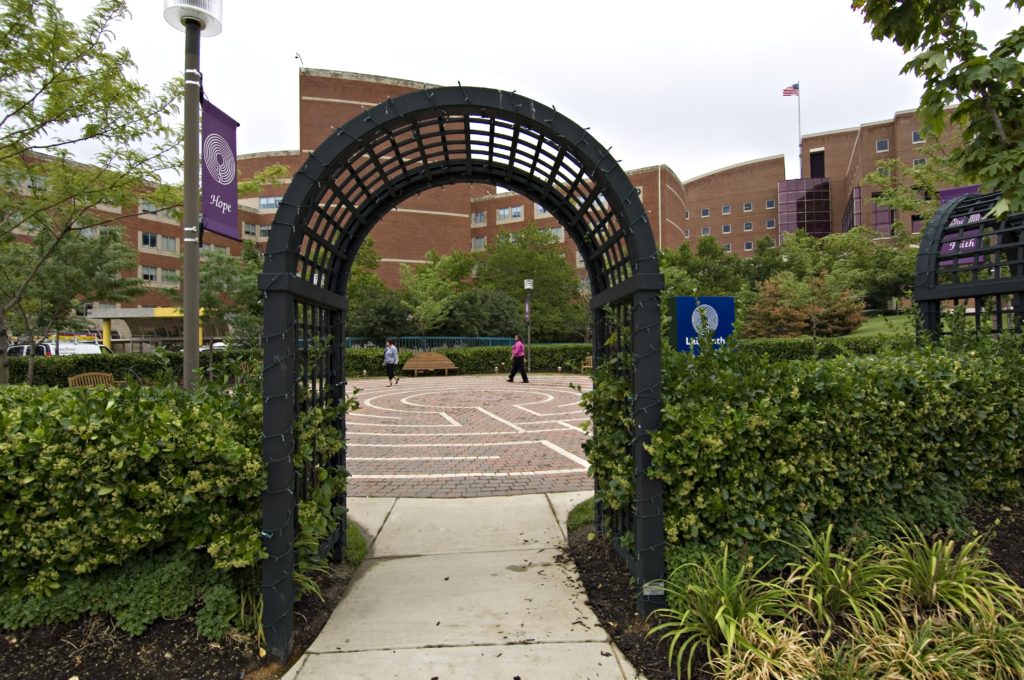 Healing Garden and Labyrinth at Johns Hopkins Bayview Medical Center ...