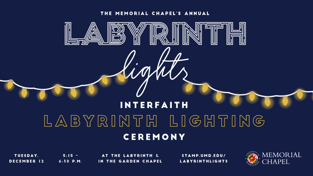 Labyrinth Lights at the University of Maryland - Nature Sacred